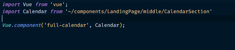I'm trying to implement FullCalendar on a Nuxt3 Project , keep getting ...