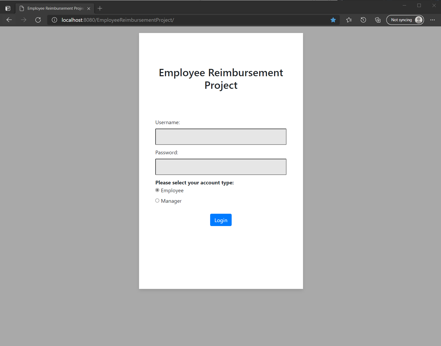 GitHub - kent-berry/Revature-Project-1-ExpenseReimbursementSystem