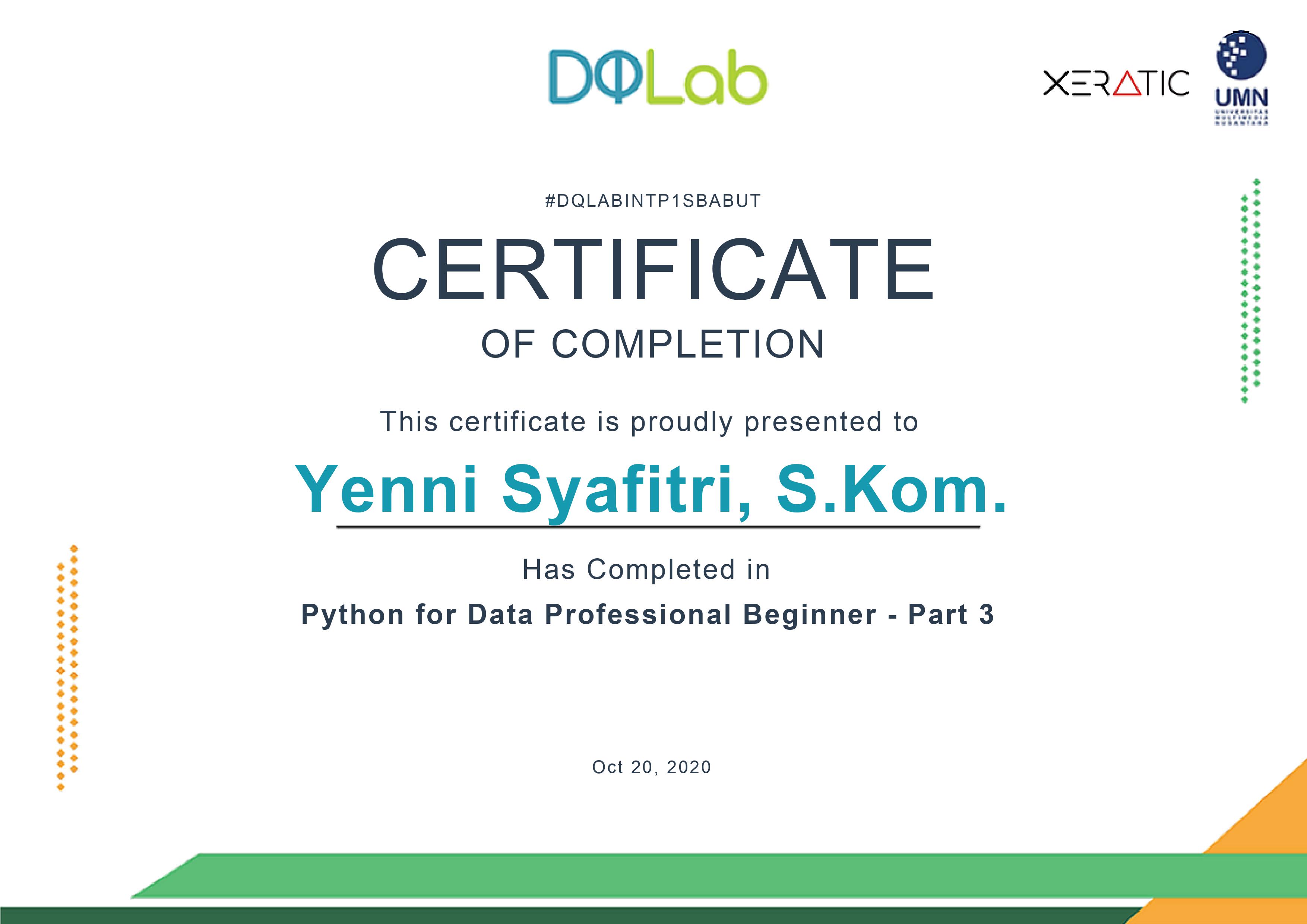 GitHub - yenysyafitry/DQLab-Python-for-Data-Professional-Beginner-Part-3