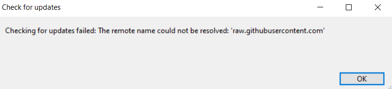 Checking for updates failed & Unable to download plug list · Issue ...
