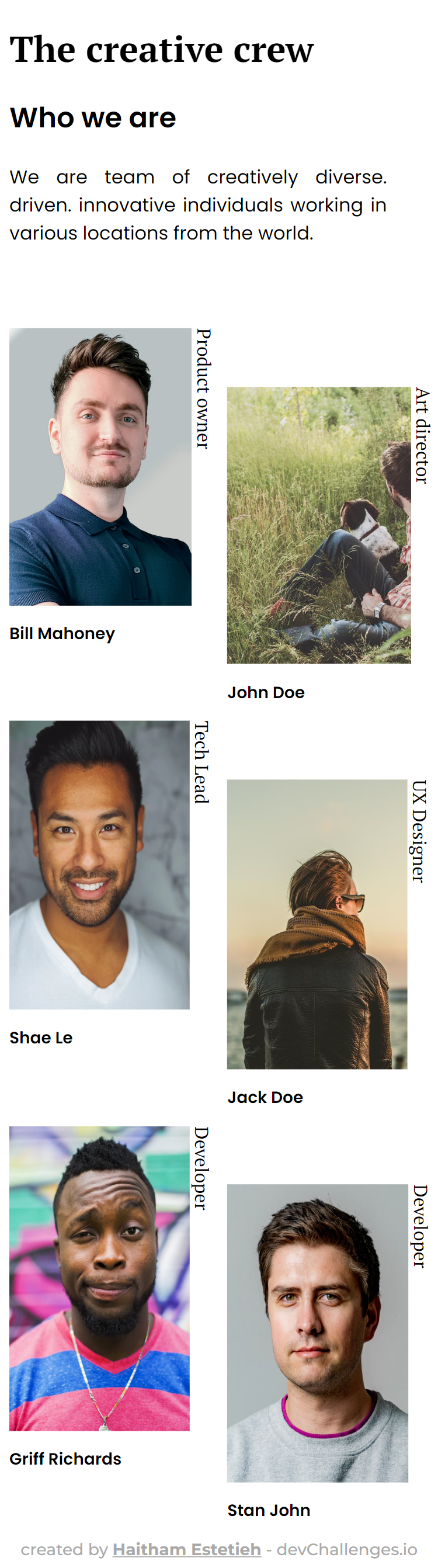 GitHub - iamhaitham/DevChallenges-My-Team-Page