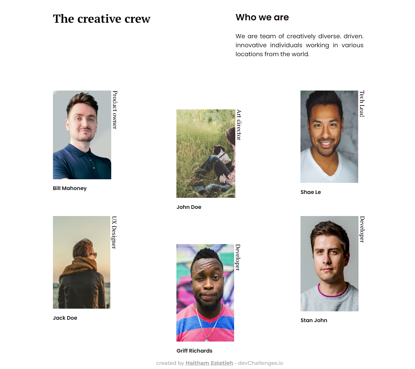 GitHub - iamhaitham/DevChallenges-My-Team-Page