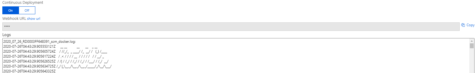 Update Webhook URL in Create a multi-container (preview) app in Web App for Containers · Issue ...