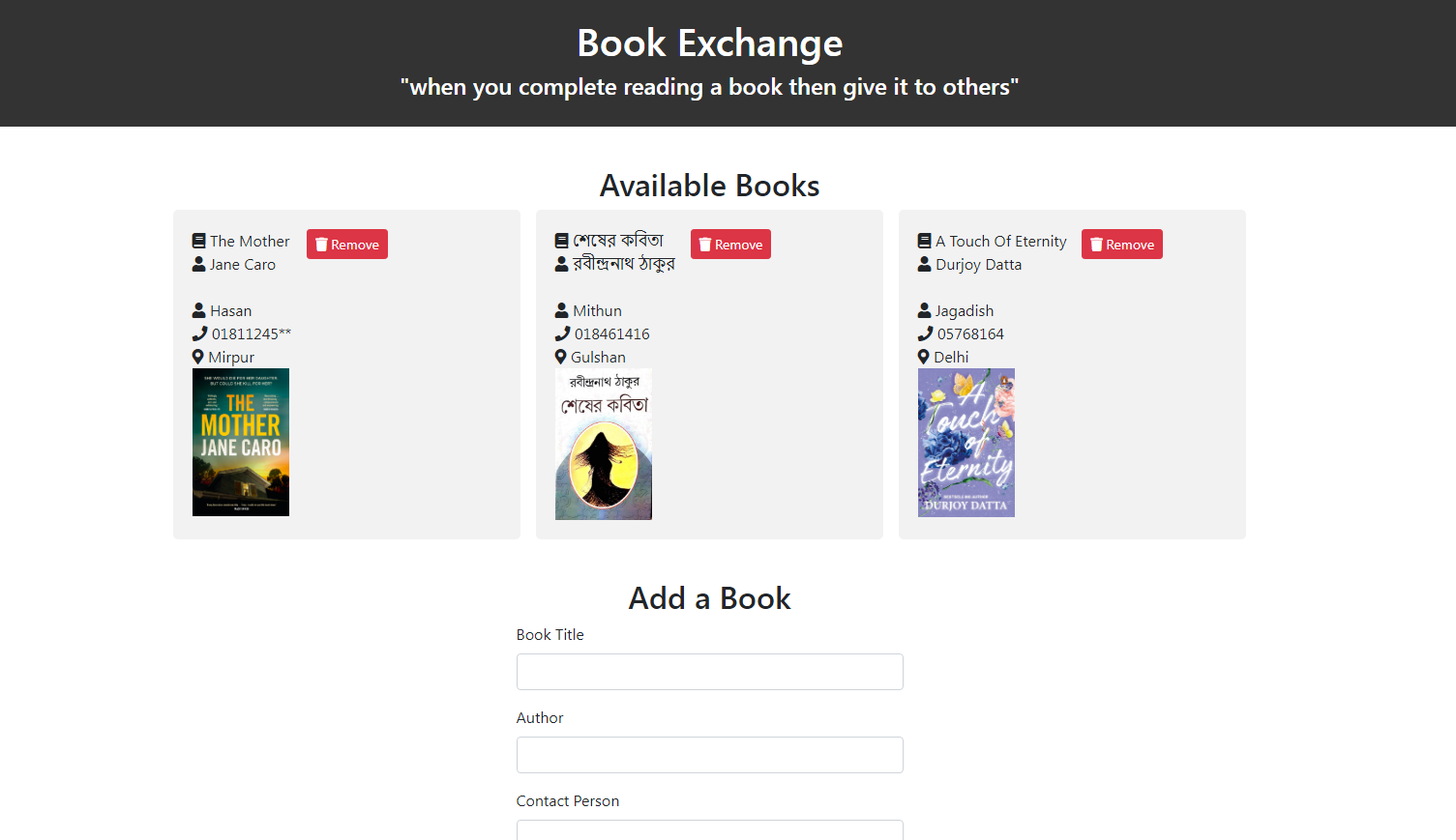 GitHub - ahrana/Book-Exchange: Web Based Book Exchange Landing Page