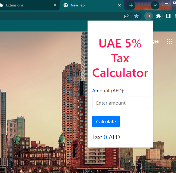 GitHub - ahrana/UAE-Tax-Calculator: UAE 5% Tax Calculator Chrome Extension