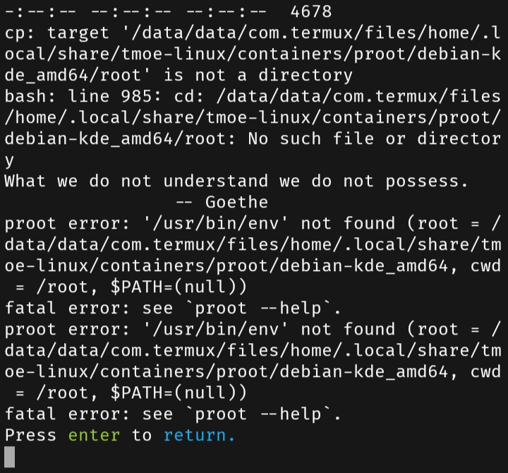 I am getting some errors while using tmoe-linux · 2moe tmoe · Discussion #83 · GitHub