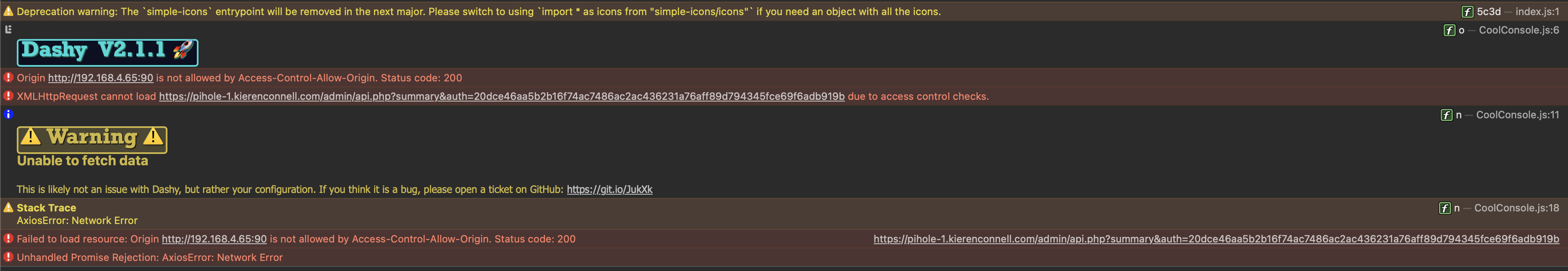 Pi-hole widget · Issue #1319 · Lissy93/dashy · GitHub