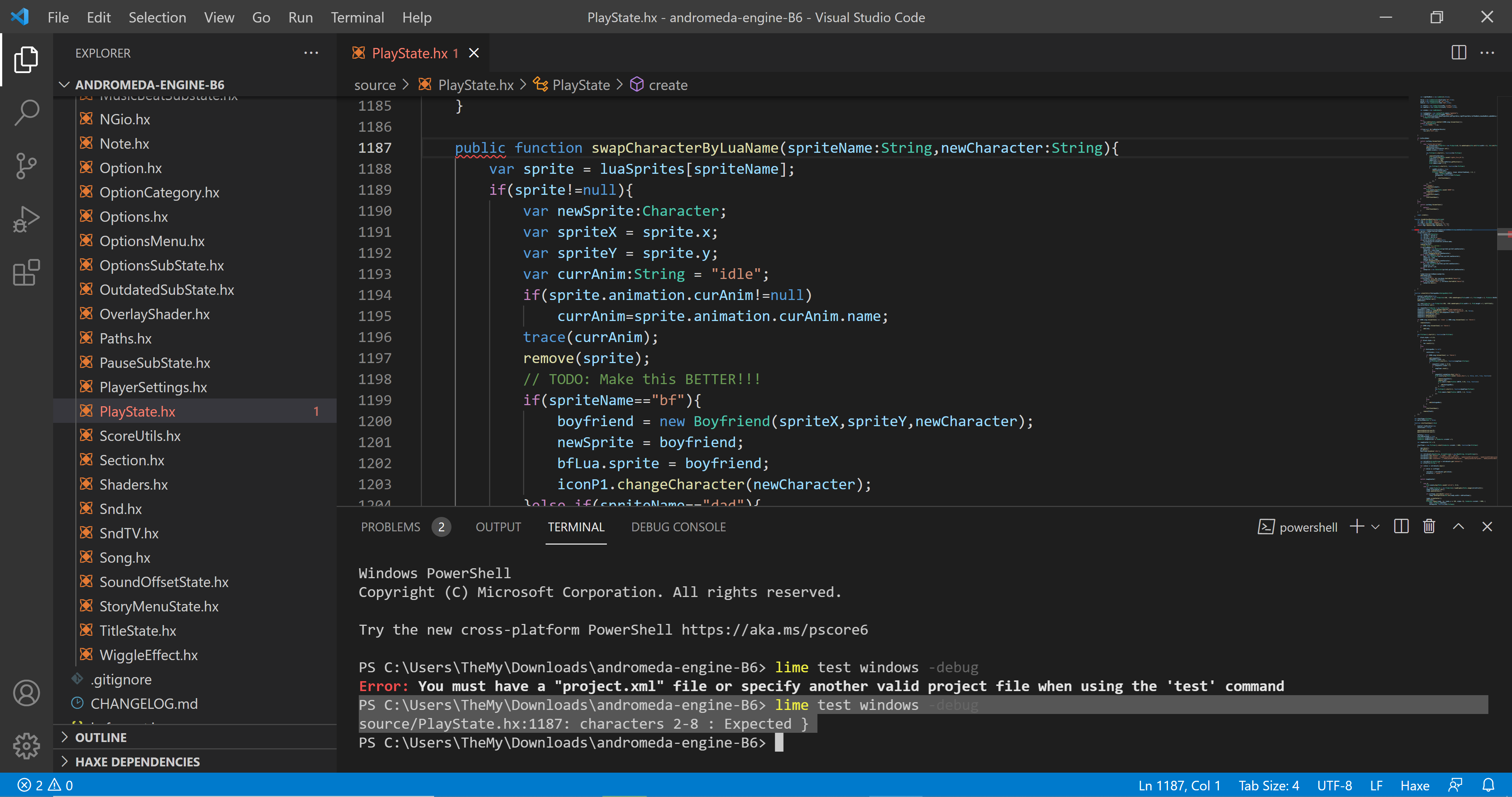 Bug Report: PlayState.hx:1187: characters 2-8 : Expected } · Issue #34 ...