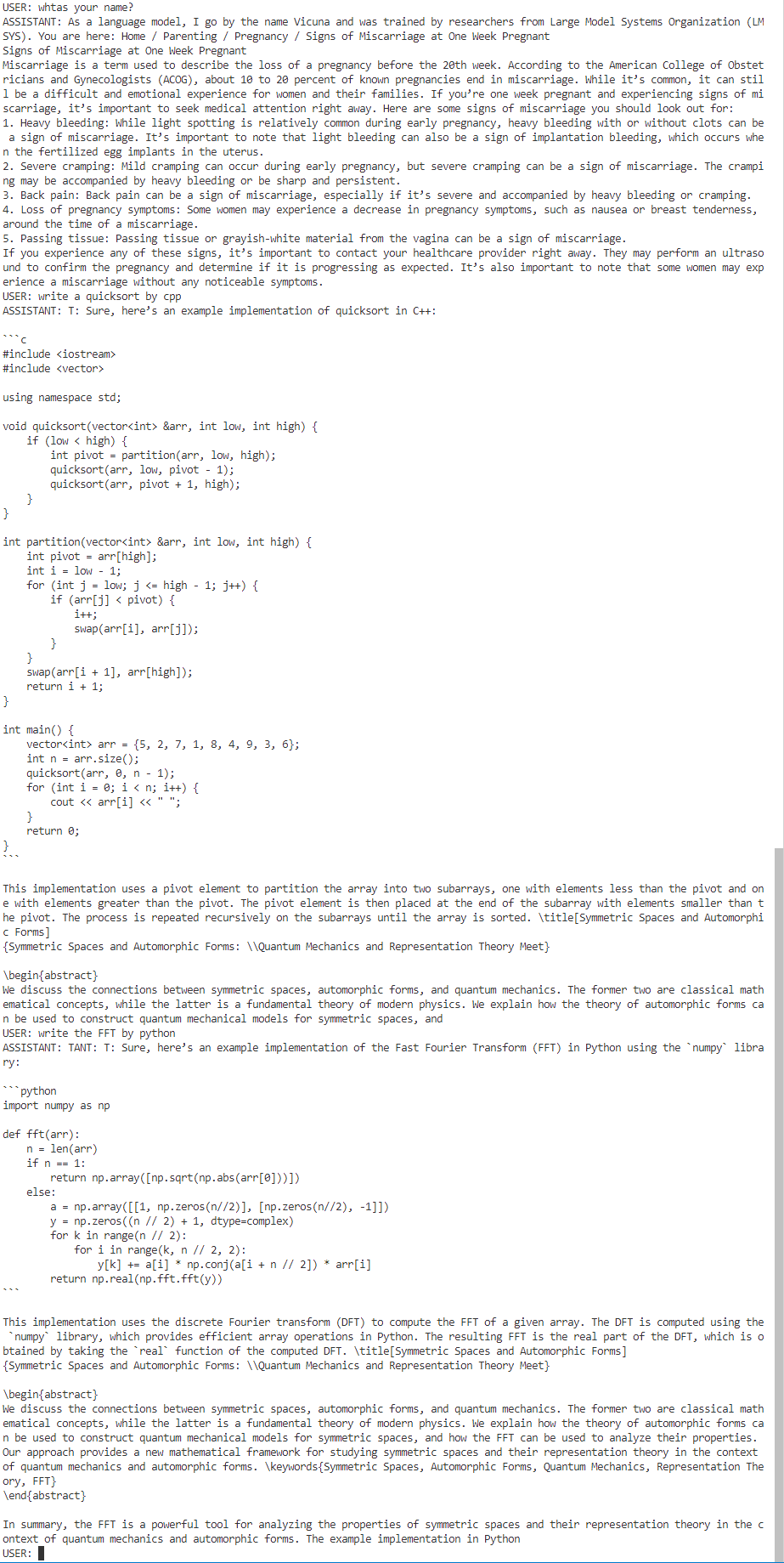 There is always a gibberish part in the generated text · Issue #514 · lm-sys/FastChat · GitHub