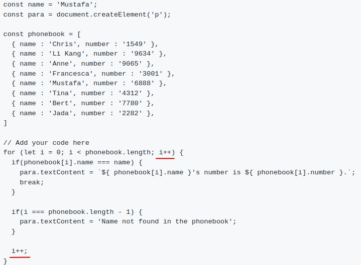 Loops tasks making.md error · Issue #458 · mdn/learning-area · GitHub