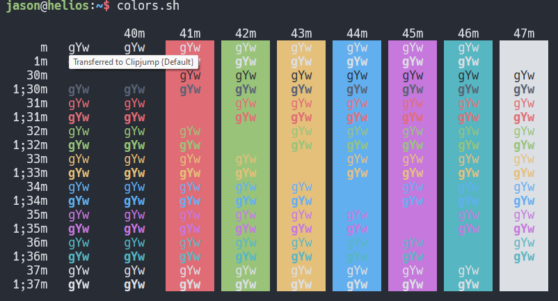 One Half Dark colour scheme halves the available colours to CMD.exe ...