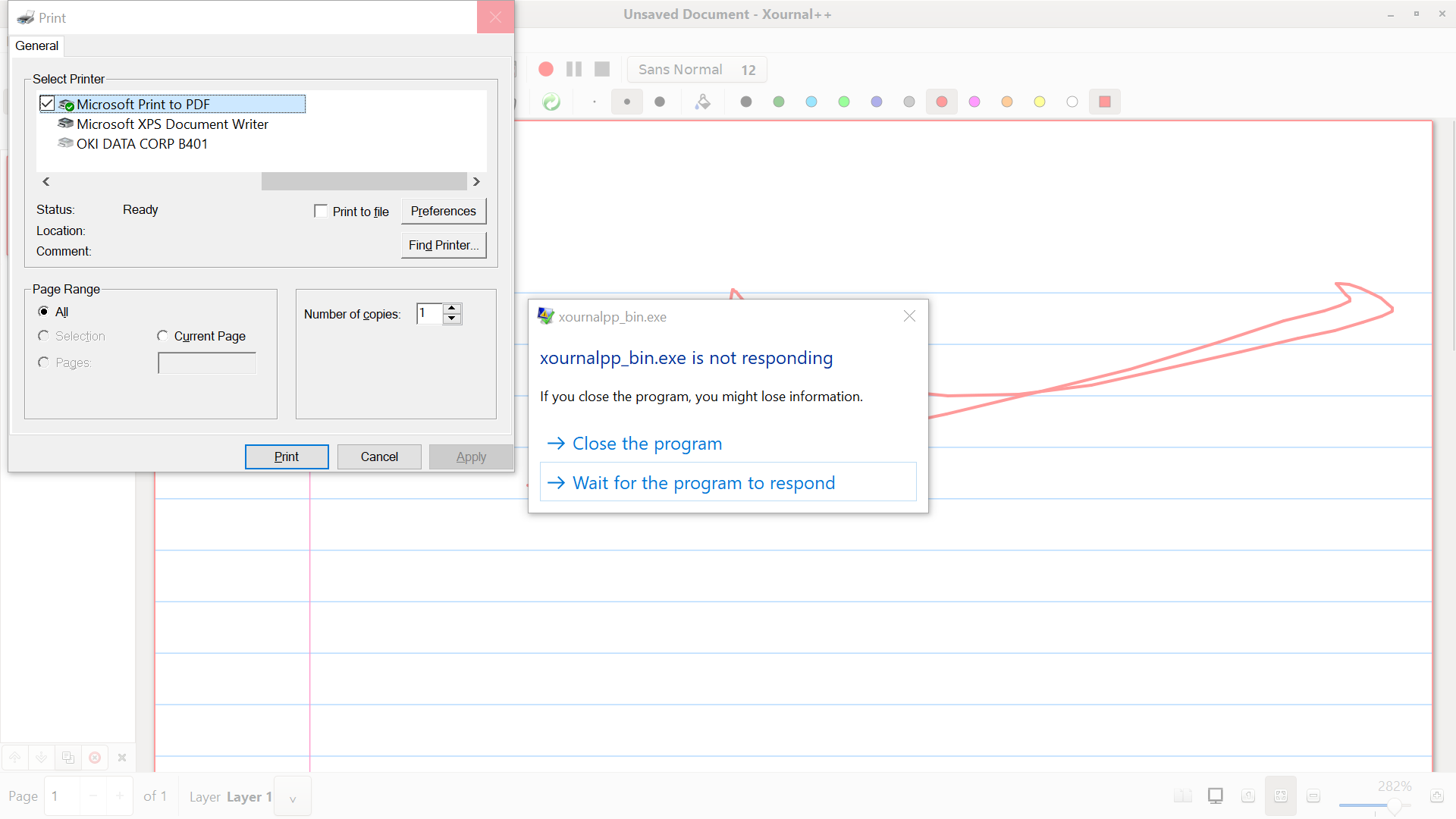 App Crashes When Attempt Priting · Issue 2158 · Xournalppxournalpp 5138