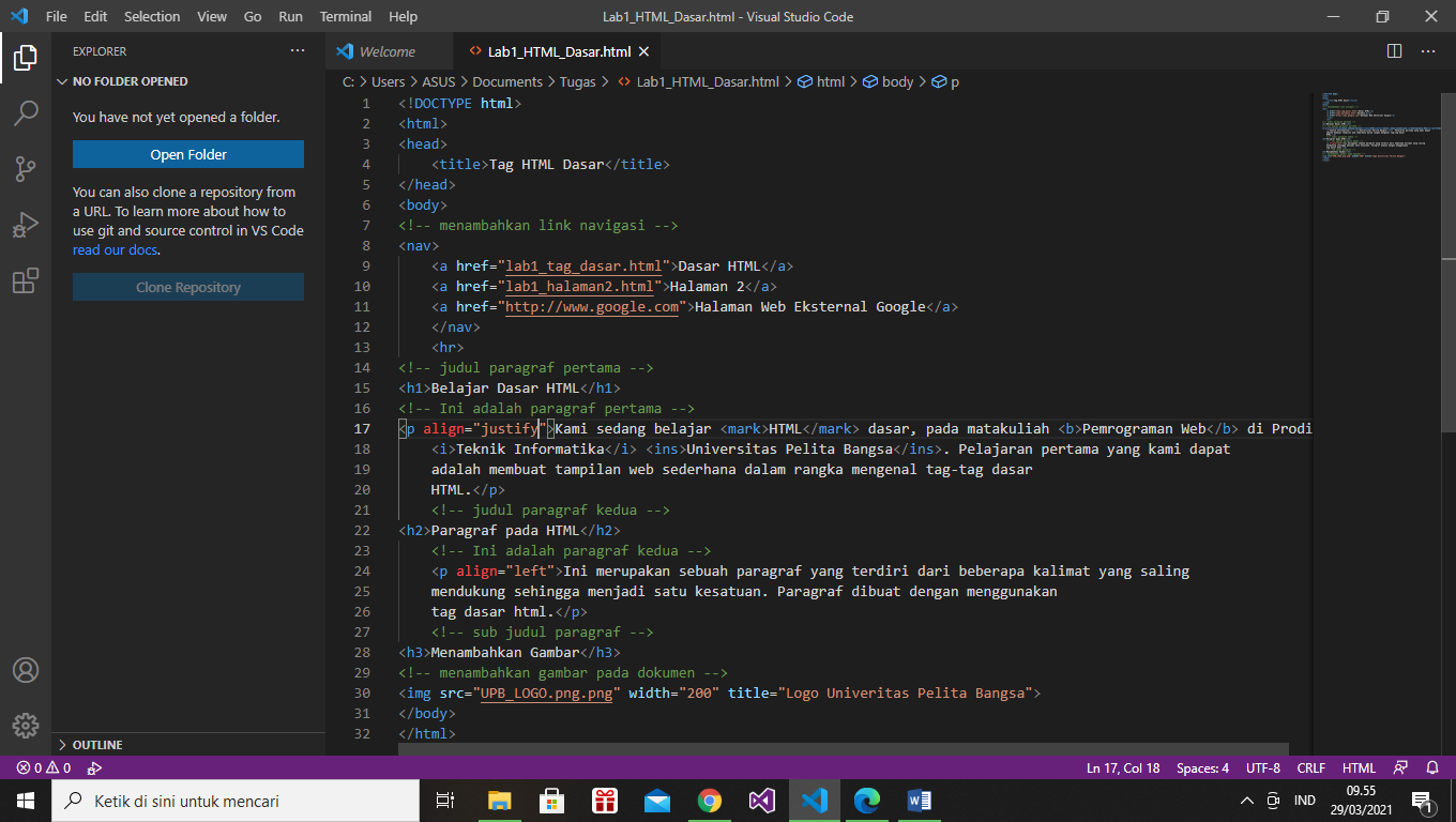 GitHub - FatihGilangPrasetyo/Lab1Web