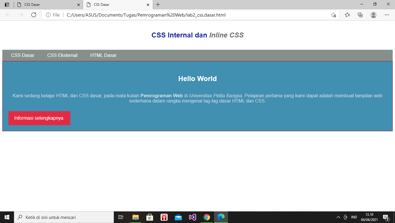 GitHub - FatihGilangPrasetyo/Lab2Web