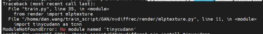 No module named 'tinycudann' · Issue #59 · NVlabs/nvdiffrec · GitHub