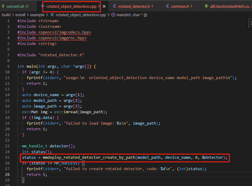 transformed OrientedRcnn to end2end.onnx, how to deploy it using C++ ...