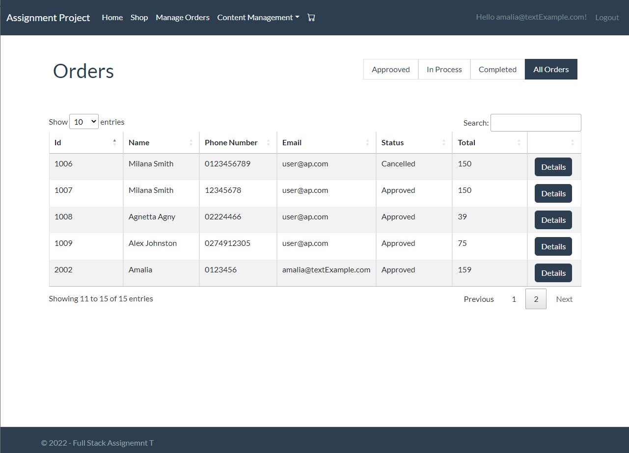 GitHub - TatianaPas/Assignment-Shopping-Part: This is Full Stack assignment Cart and Order ...