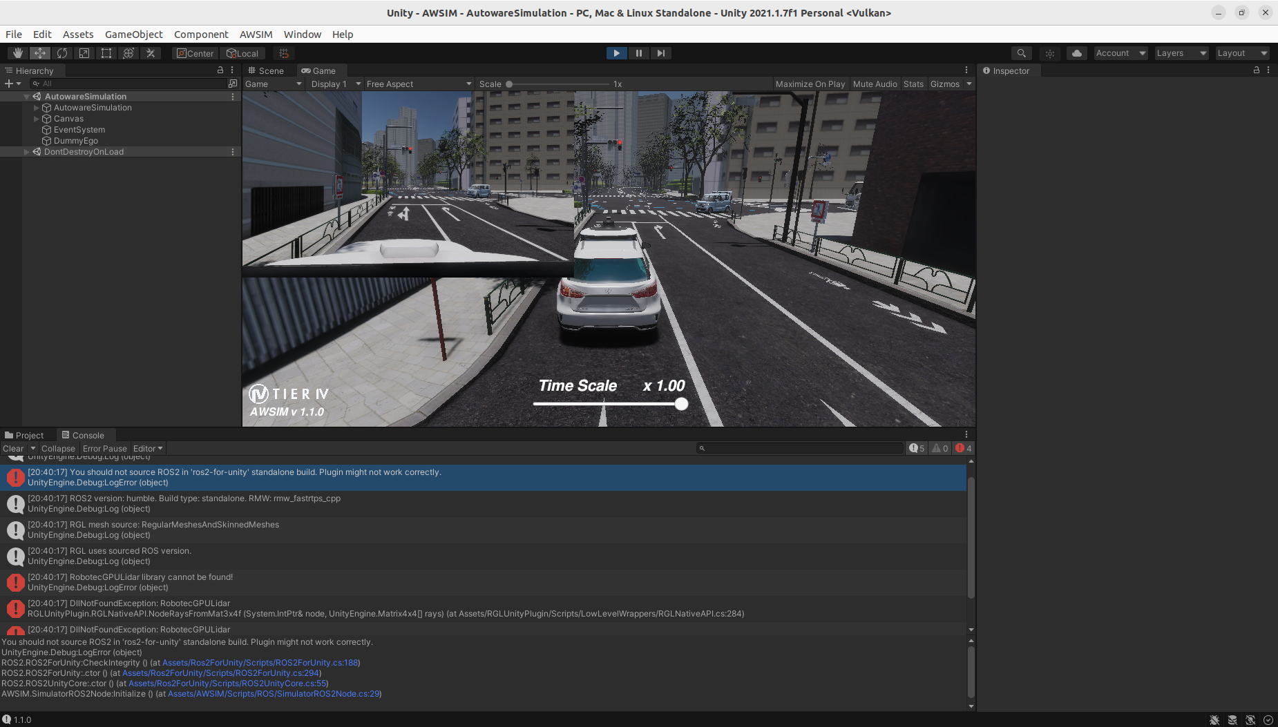 Unable to record LiDAR topics suddenly · Issue #187 · tier4/AWSIM · GitHub