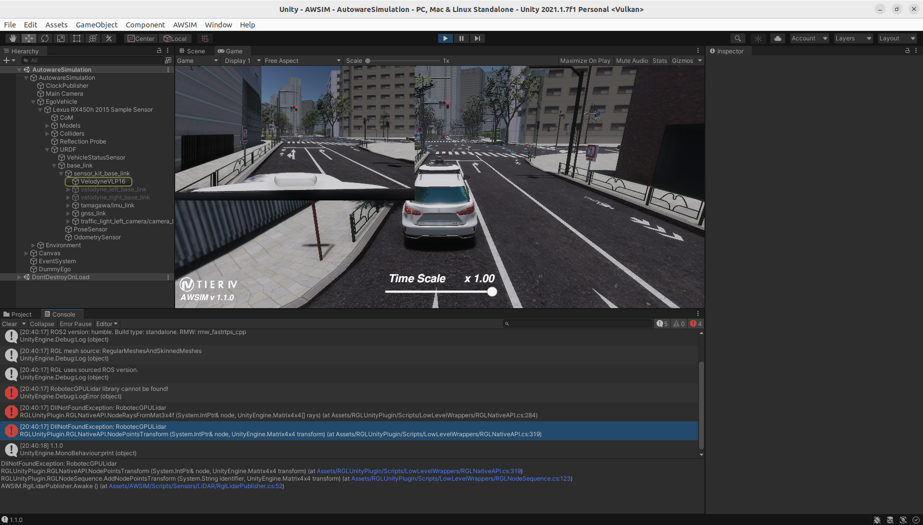 Unable to record LiDAR topics suddenly · Issue #187 · tier4/AWSIM · GitHub
