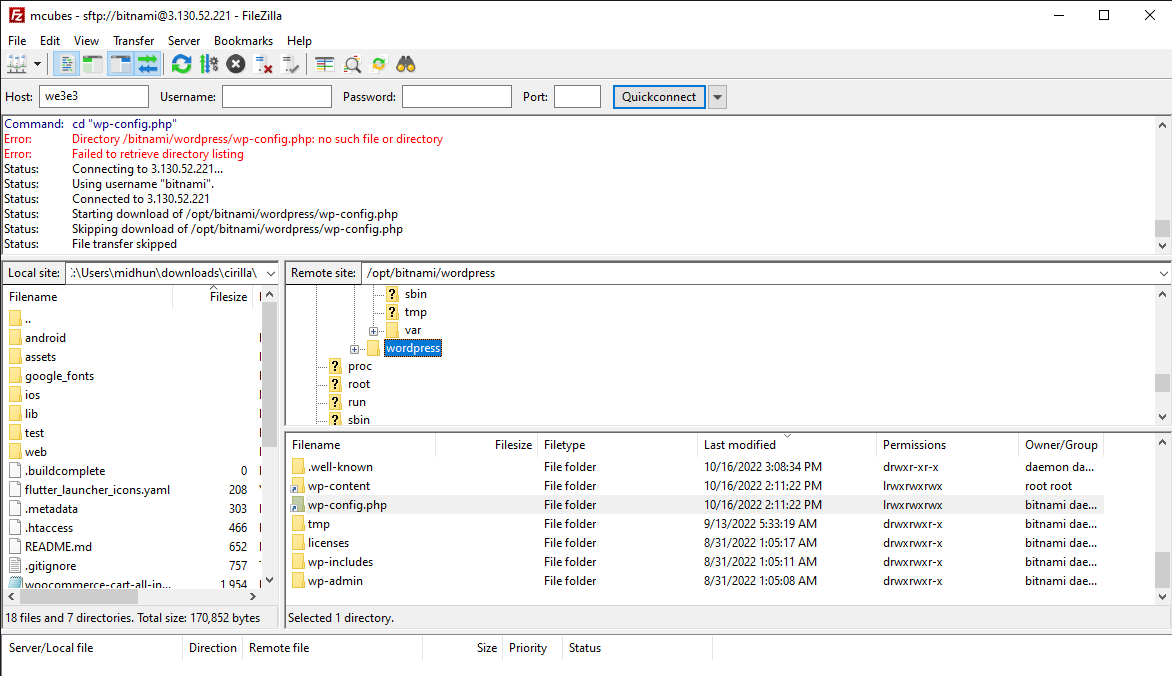 unable to change file permission · Issue #400 · bitnami/vms · GitHub