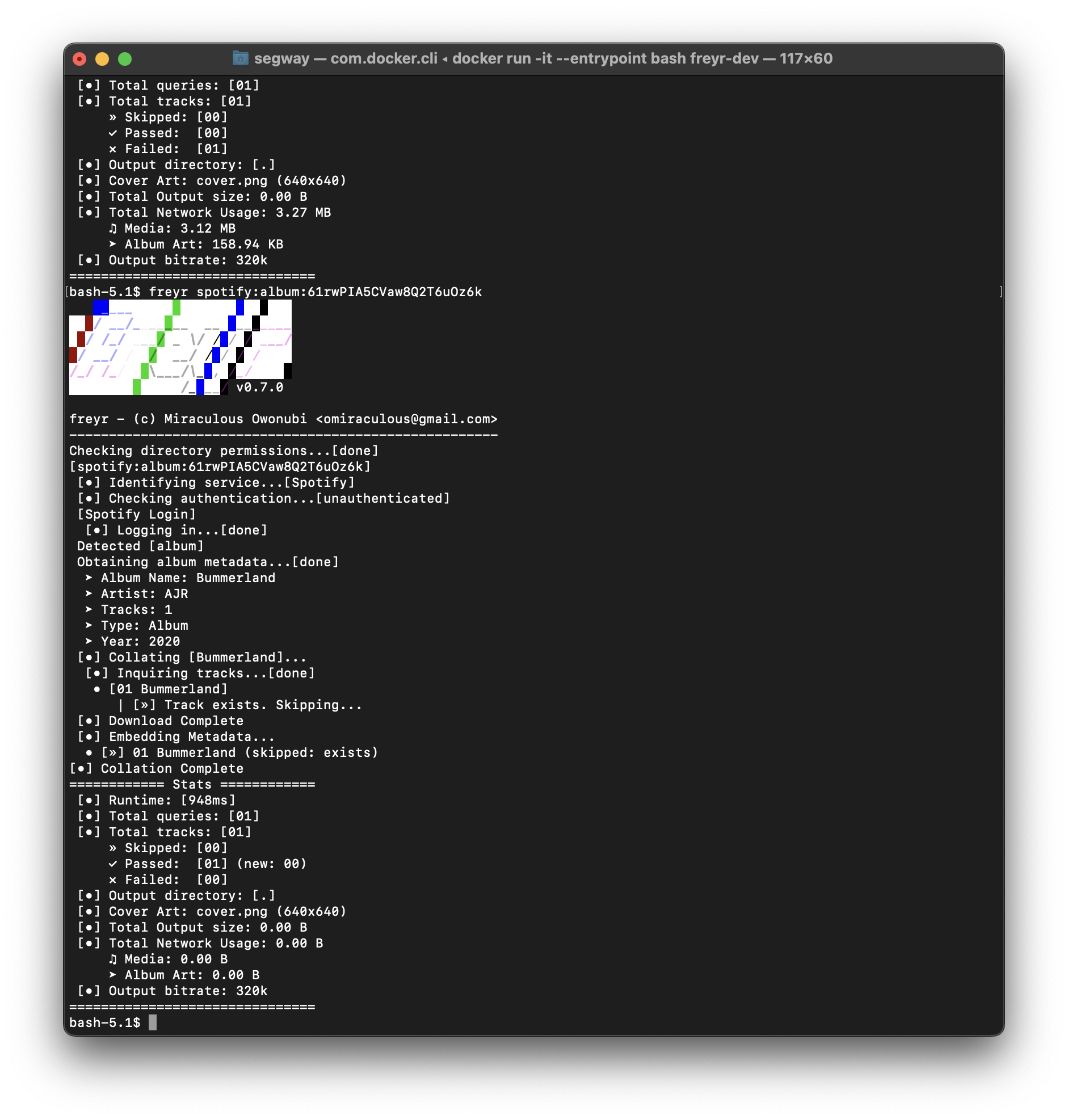 Failed to initialize a Freyr Instance · Issue #197 · miraclx/freyr-js · GitHub