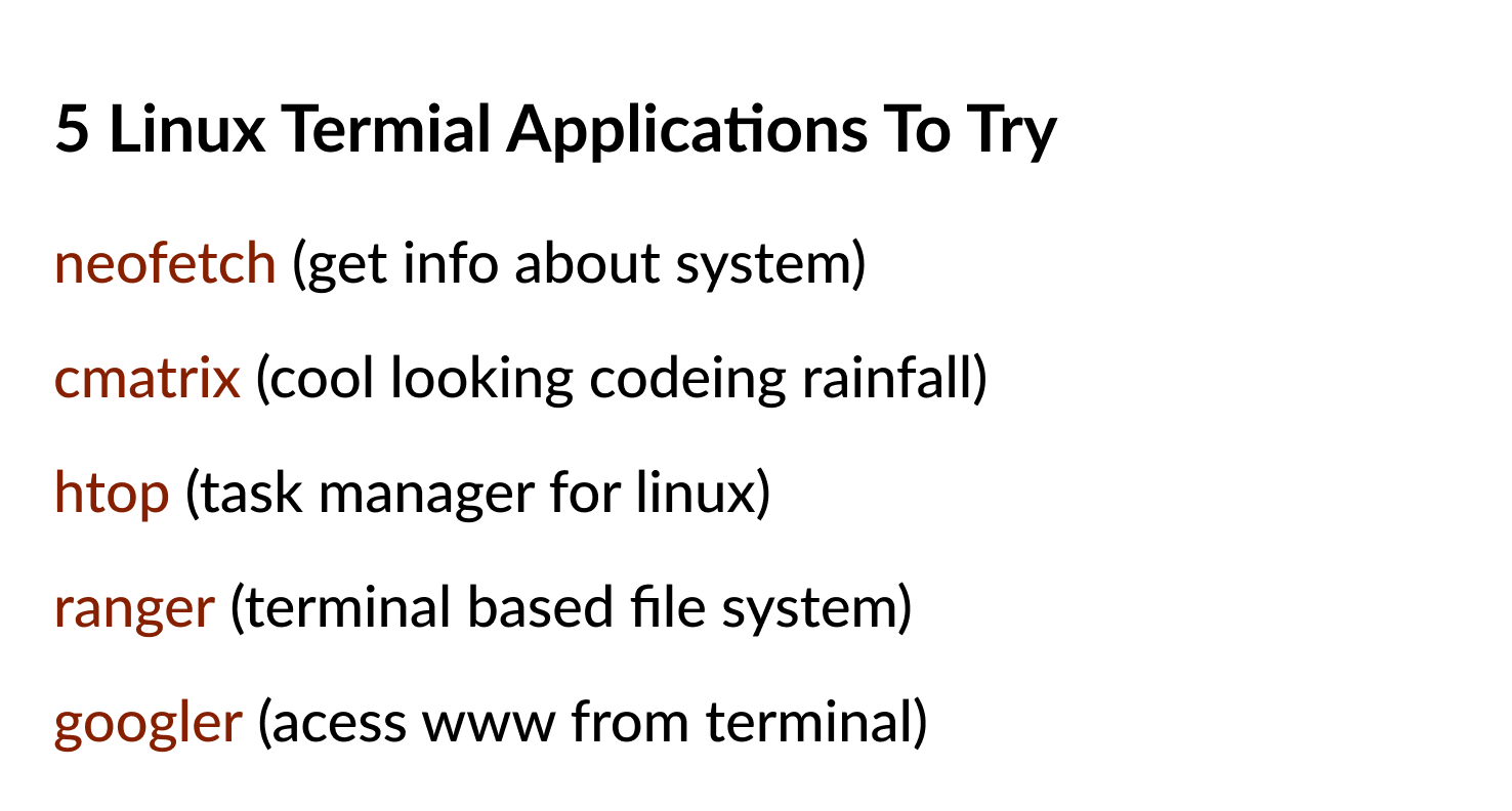 GitHub - i-umairkhan/5-Terminal-Applications: These are my fav linux ...