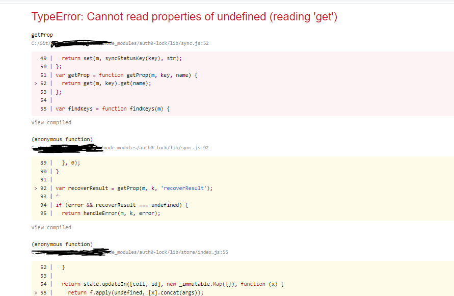 Object null issue in sync.js file · Issue #2070 · auth0/lock · GitHub