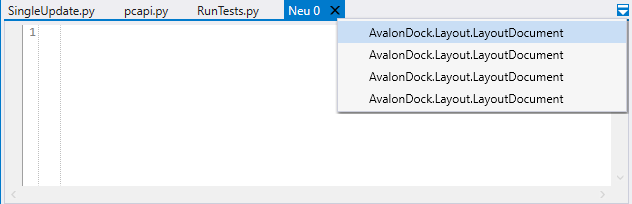 Title of LayoutDocument in PopUp of open Documents · Issue #257 · Dirkster99/AvalonDock · GitHub