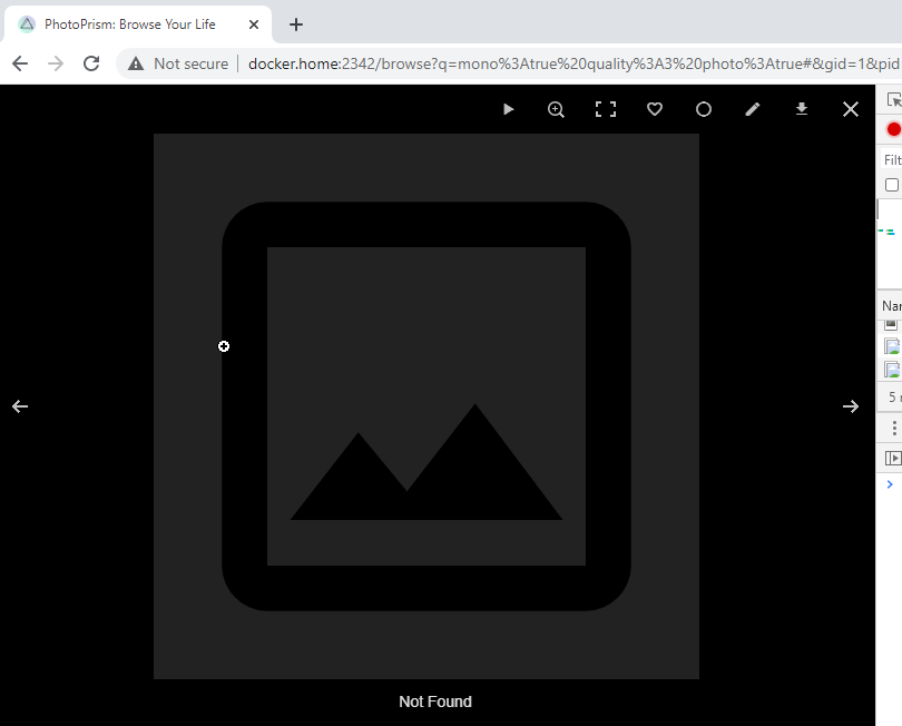 Not Found / Invalid Photo Selected · Issue #1255 · photoprism ...