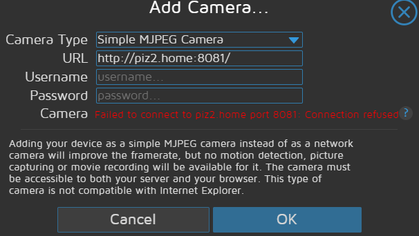 Motioneye cannot connect to remote Motioneye using the generated Streaming URL · Issue #1728 ...