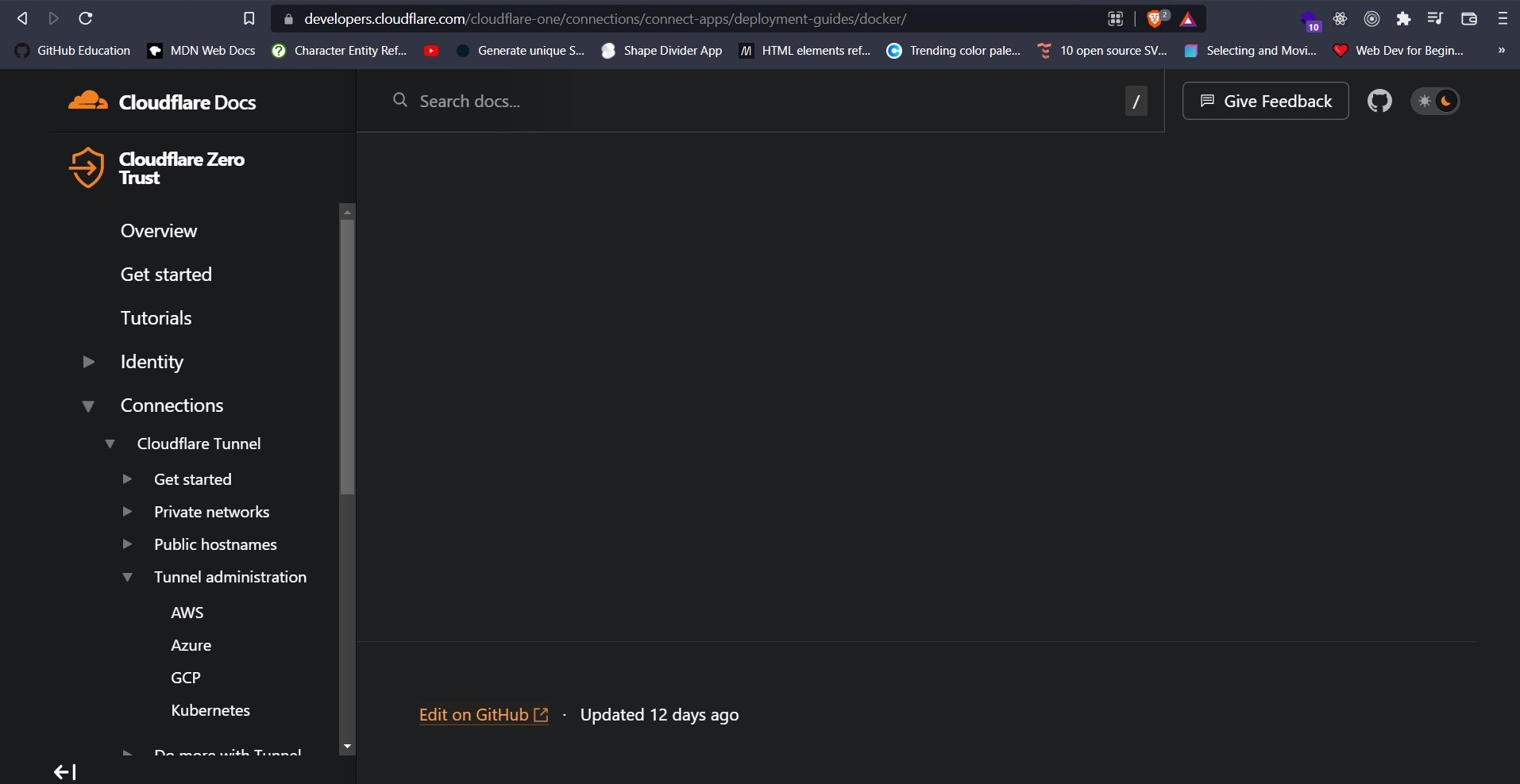 The Documentation On How To Deploy The Cloudflare Demon Not Loading · Issue 5596 · Cloudflare 