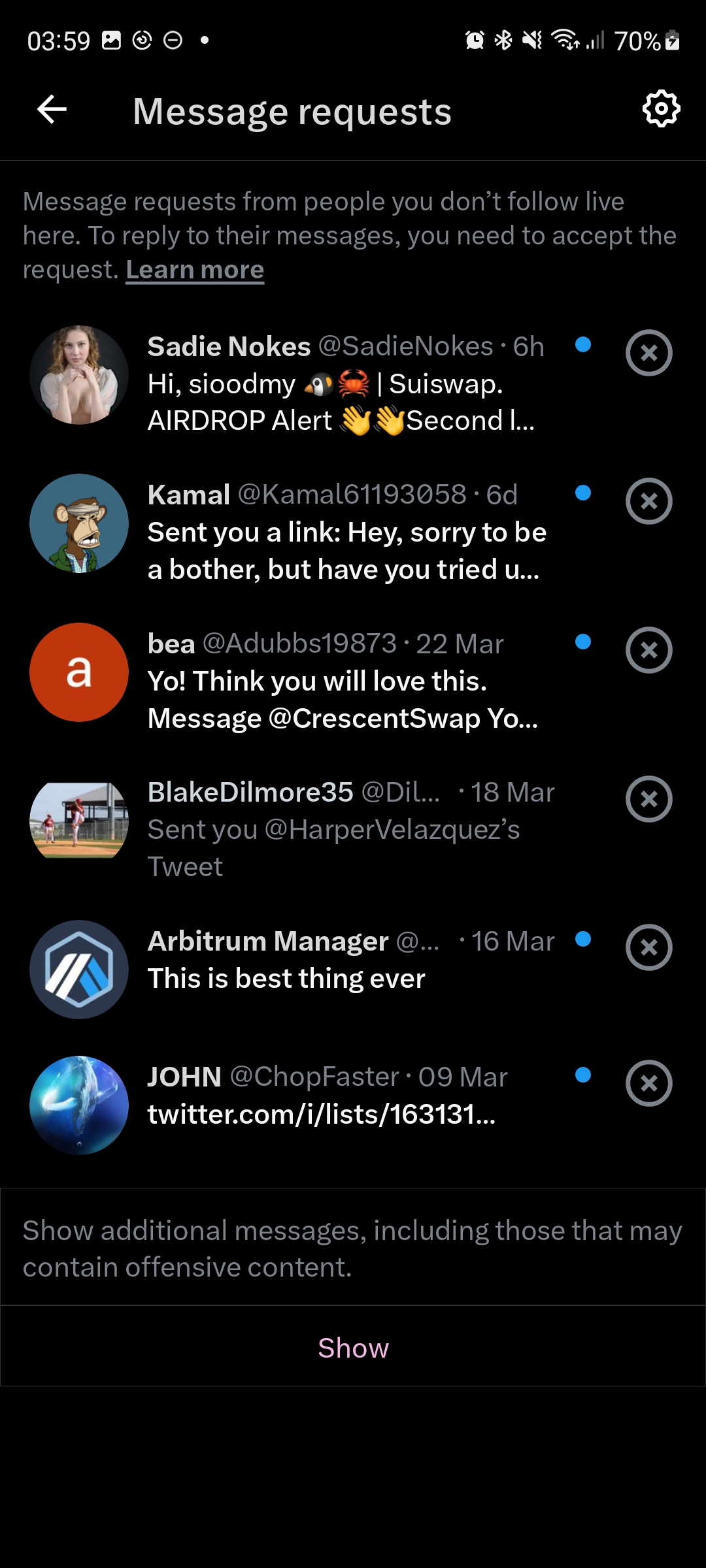 Crypto scams in dms · Issue #590 · twitter/the-algorithm · GitHub