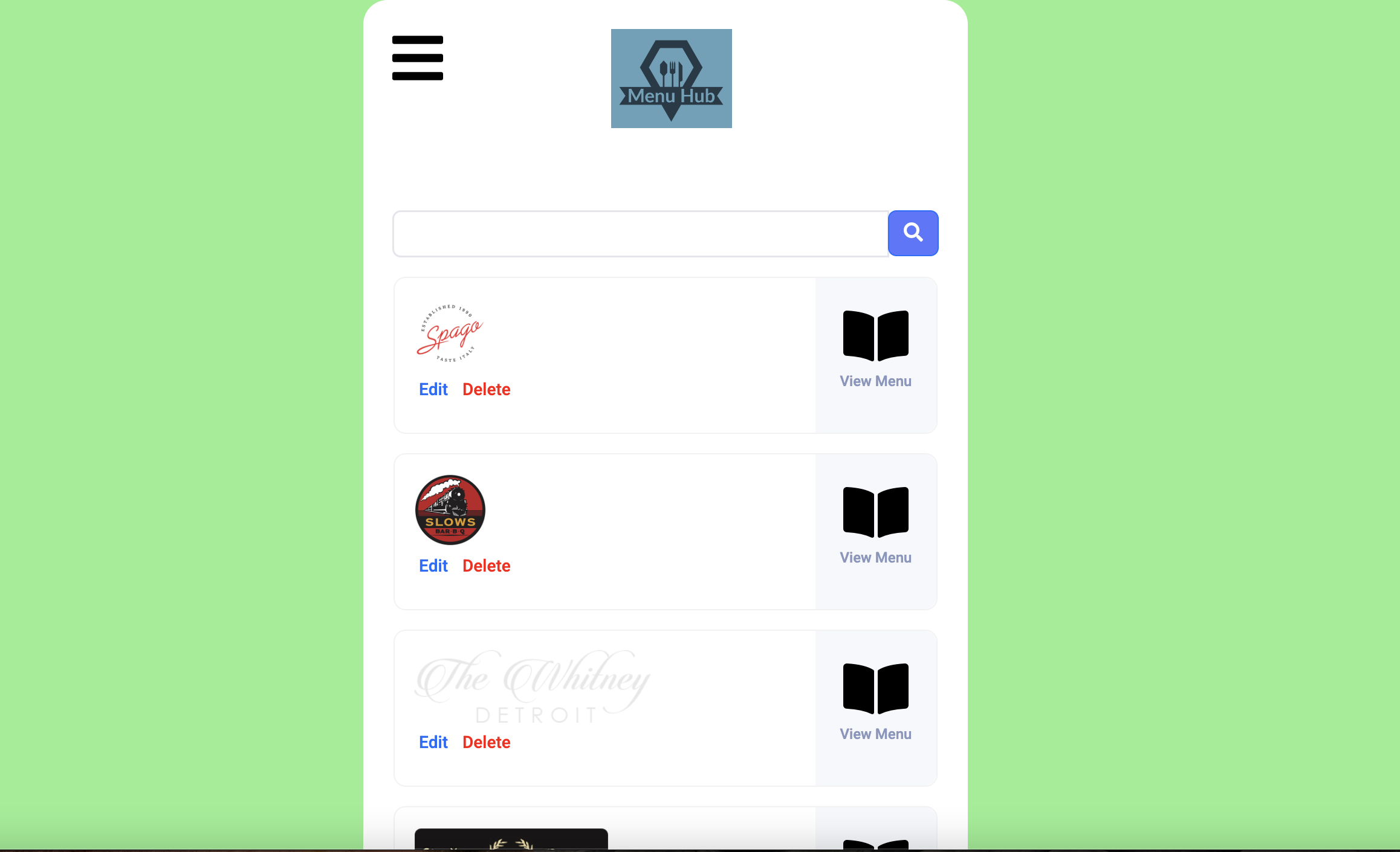 GitHub - MateuszKomasara/menu-hub-menu-tracking-app