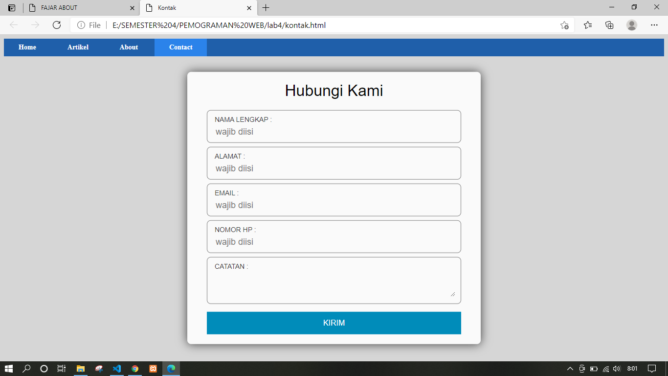 GitHub - fajarmrdnt16/lab4web