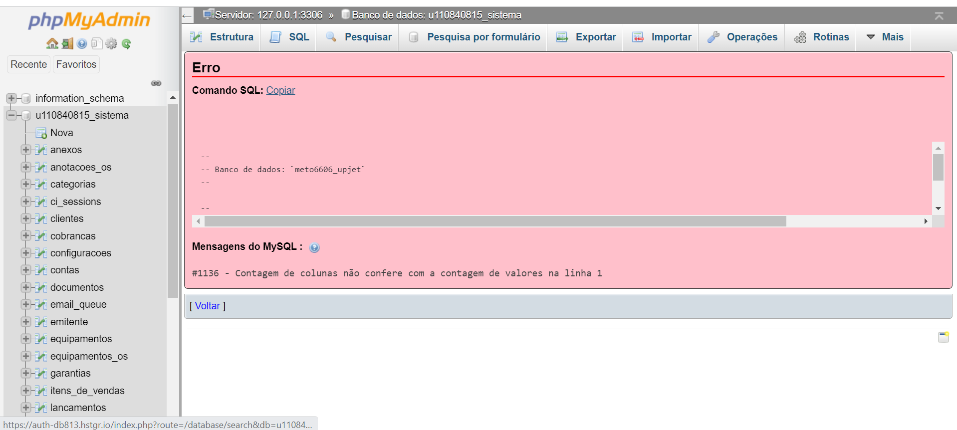 Migração de banco de dados · Issue #2091 · RamonSilva20/mapos · GitHub