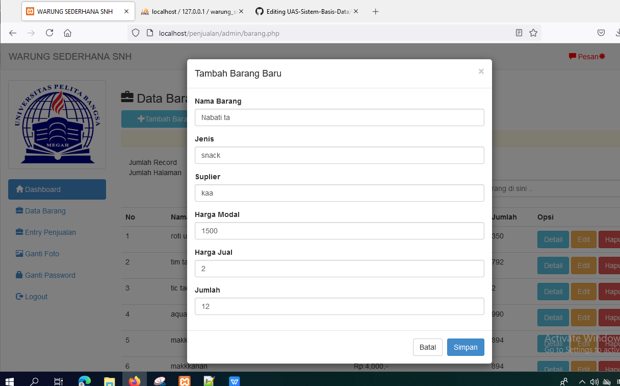 GitHub - SitiNurHazizah/UAS-Sistem-Basis-Data