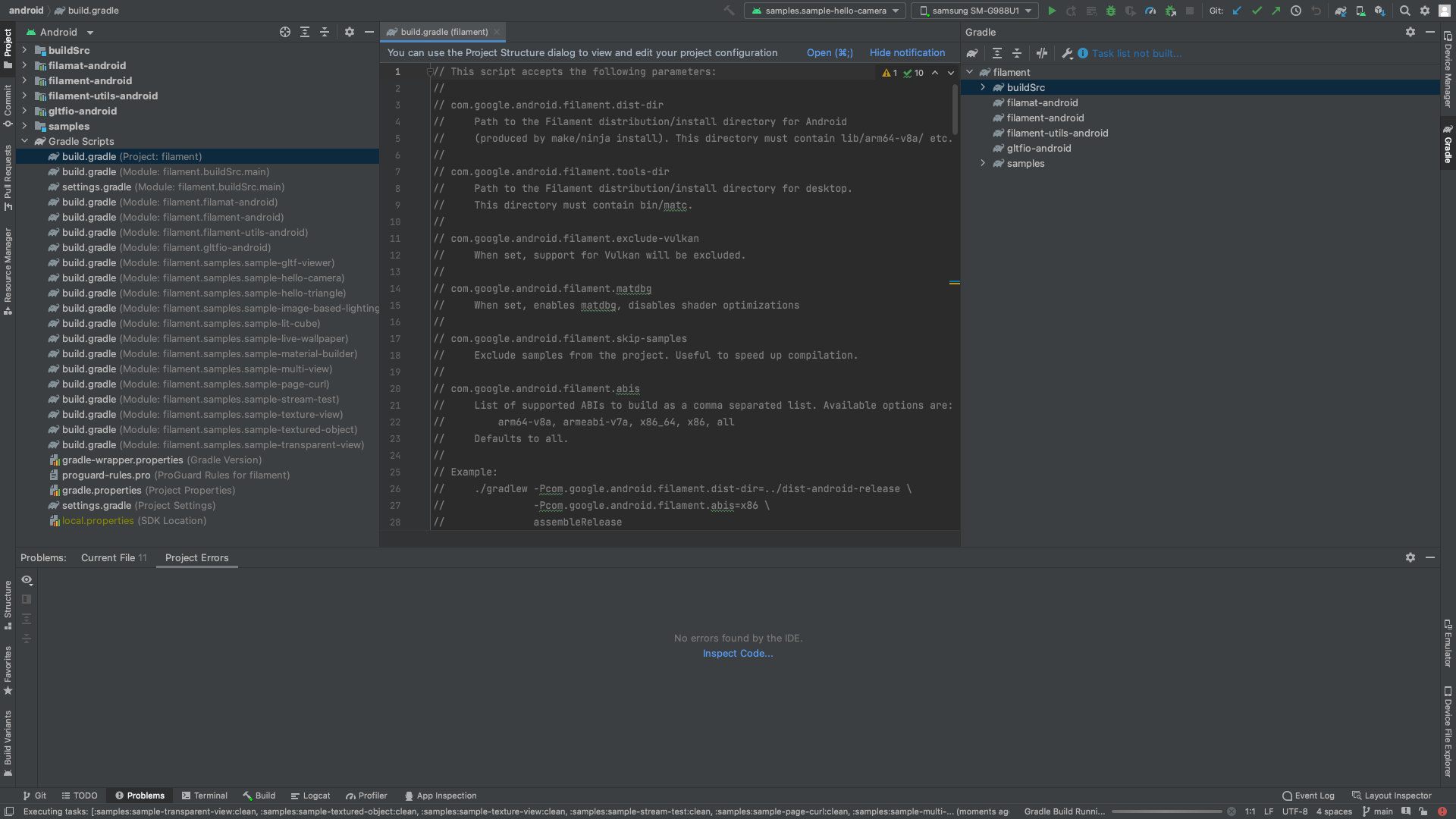 I have an Issue Building the Filament Repository in Android Studio · Issue #5723 · google ...