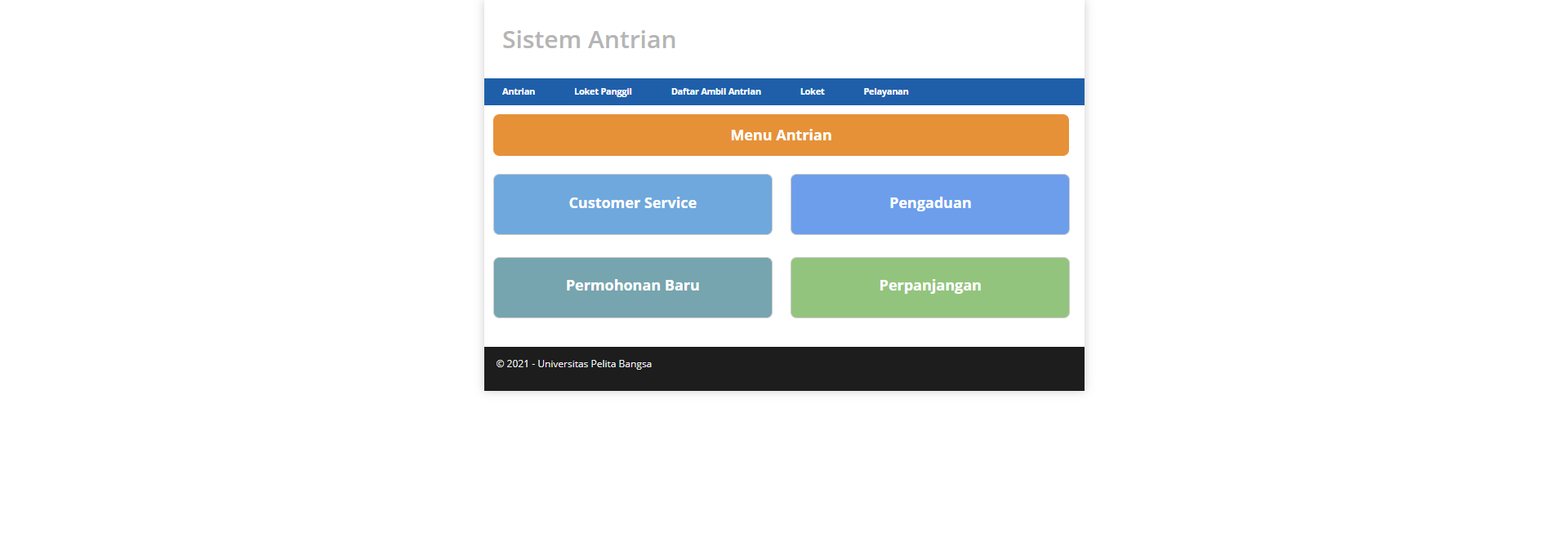 GitHub - erikhernawan/Uas_Pemograman_Web: Uas Semester Dengan Nim Genap Dengan Daftar Antrian