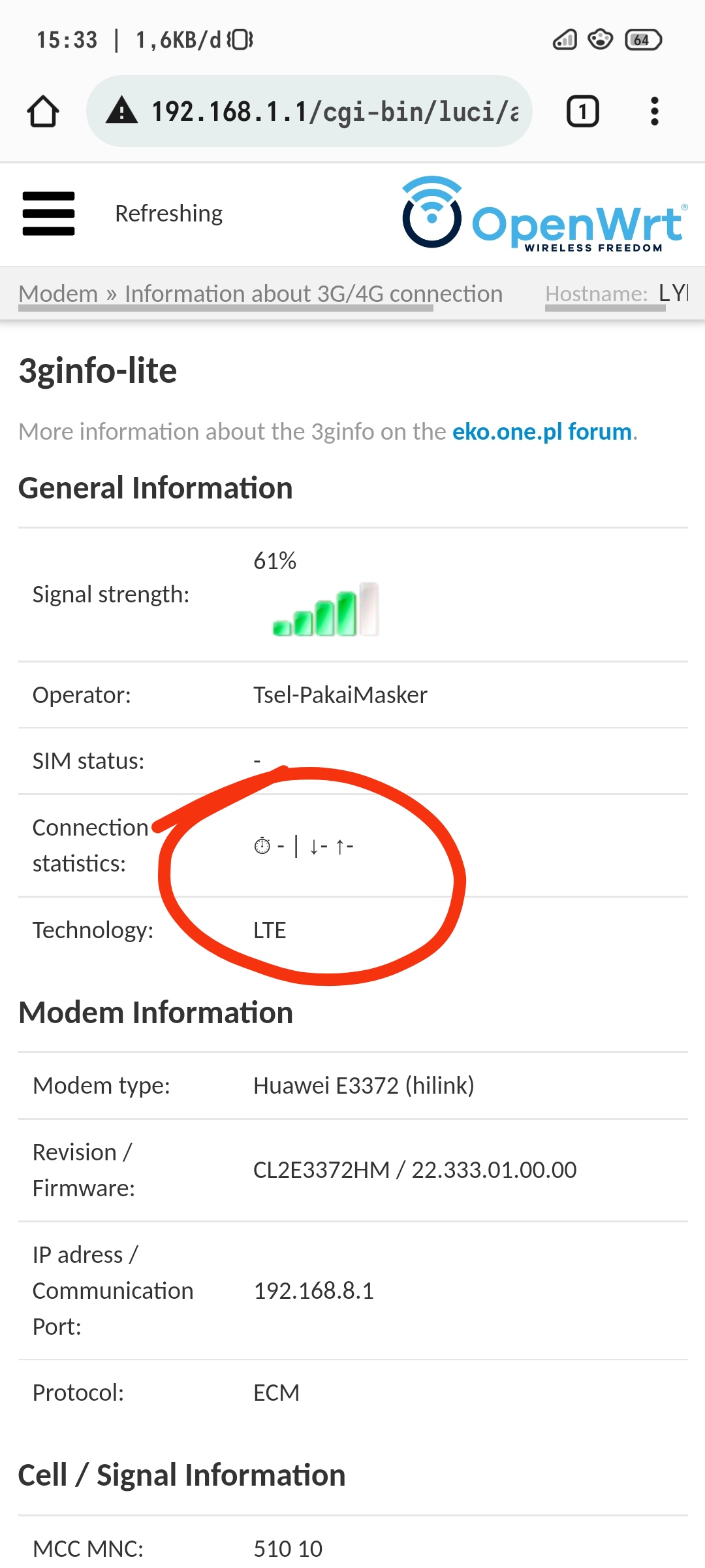 Connection statistics not working · Issue #7 · 4IceG/luci-app-3ginfo ...