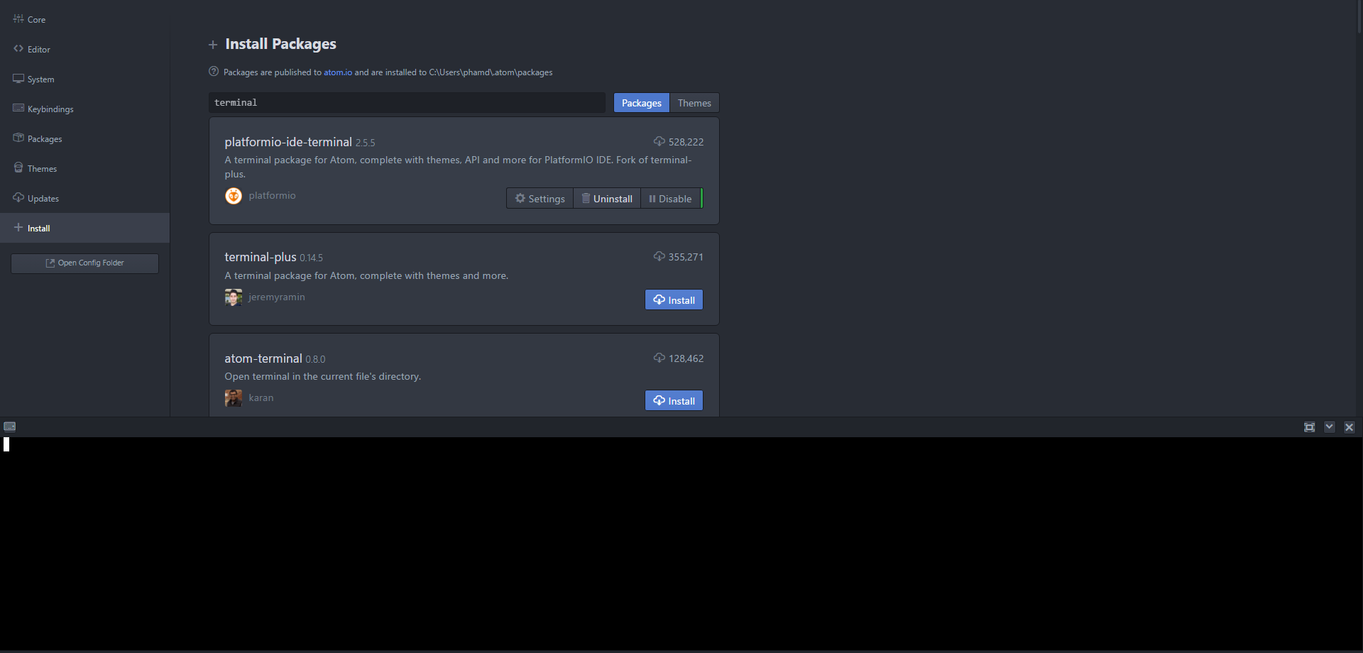 Version 2 5 5 Not Working In Atom 1 18 0 · Issue 333 · Platformio Platformio Atom Ide