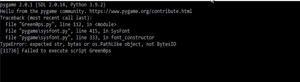 Pyinstaller Pygame Default Font · Issue 2603 · Pygame Pygame · Github