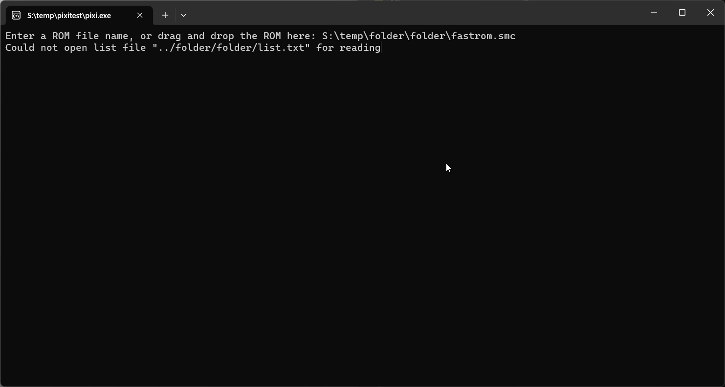 PIXI doesn't resolve where the list is predictably when ROM is on another drive. · Issue #93 ...