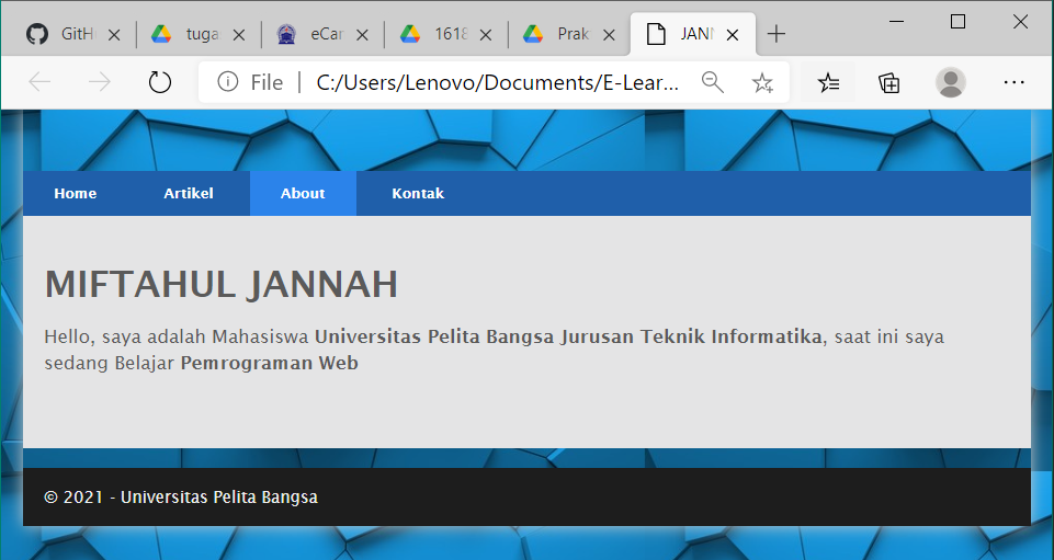 GitHub - miftahuljannah4/Lab4Web: Pemrograman Web