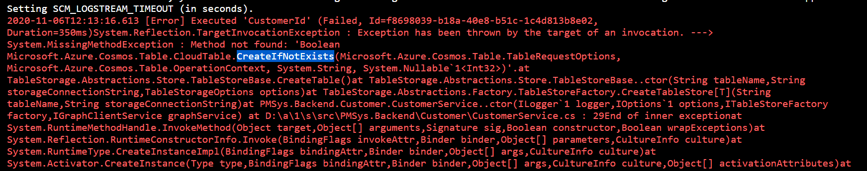 Issue While Running In Azure Function · Issue 13 · Tazmainiandeviltablestorageabstractions