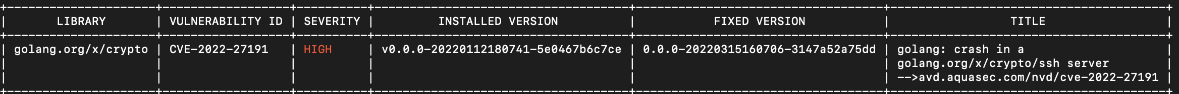 Fix CVE-2022-27191 in nats streaming · Issue #1248 · nats-io/nats-streaming-server · GitHub