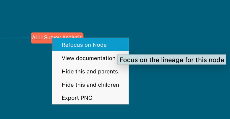 Clicking "focus on Node" for an Exposure removes all nodes ...