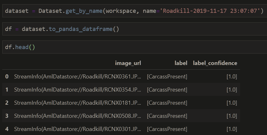 View/Use output dataset from "Data Labeling"... · Issue #663 · Azure/MachineLearningNotebooks ...