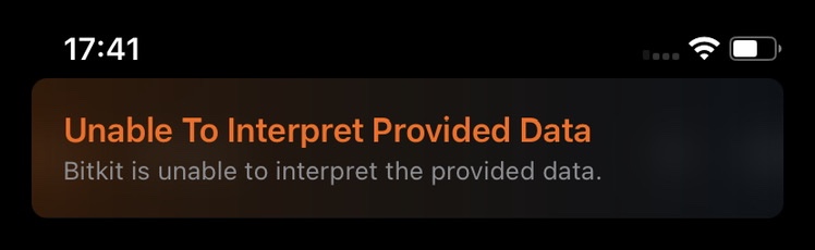 [Bug]: Scanning a LN invoice QR fails without error · Issue #756 · synonymdev/bitkit · GitHub