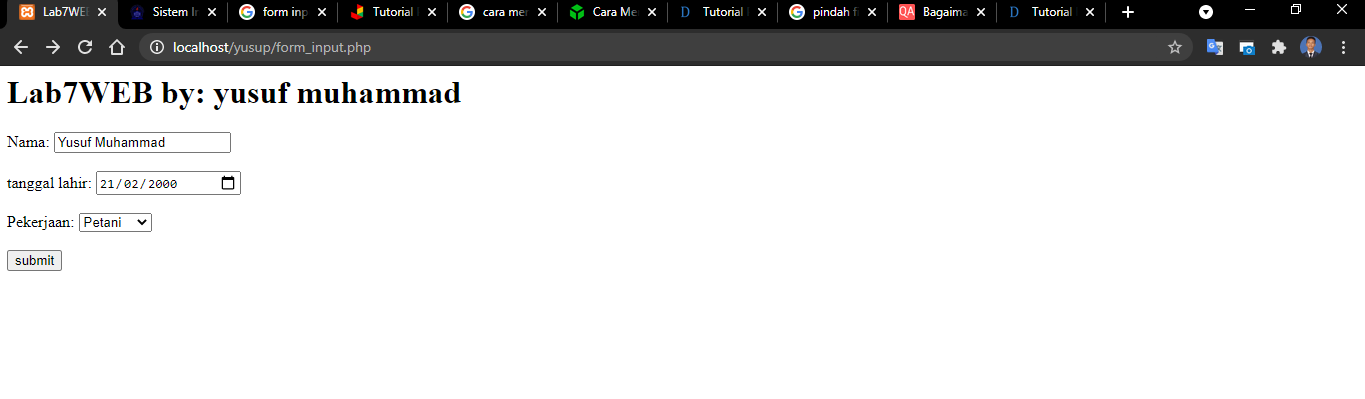 GitHub - yusufmuhammad-311910617/Lab7Web: php